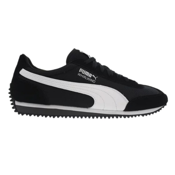 Puma | Shoes | Puma Whirlwind Black And White Suede Running Shoes Lace ...